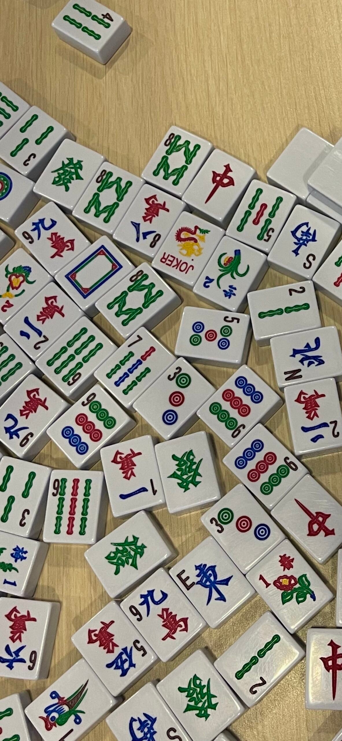 Hand Painted Dove Gray Mahjong Tiles - MahJongg Maven & Games