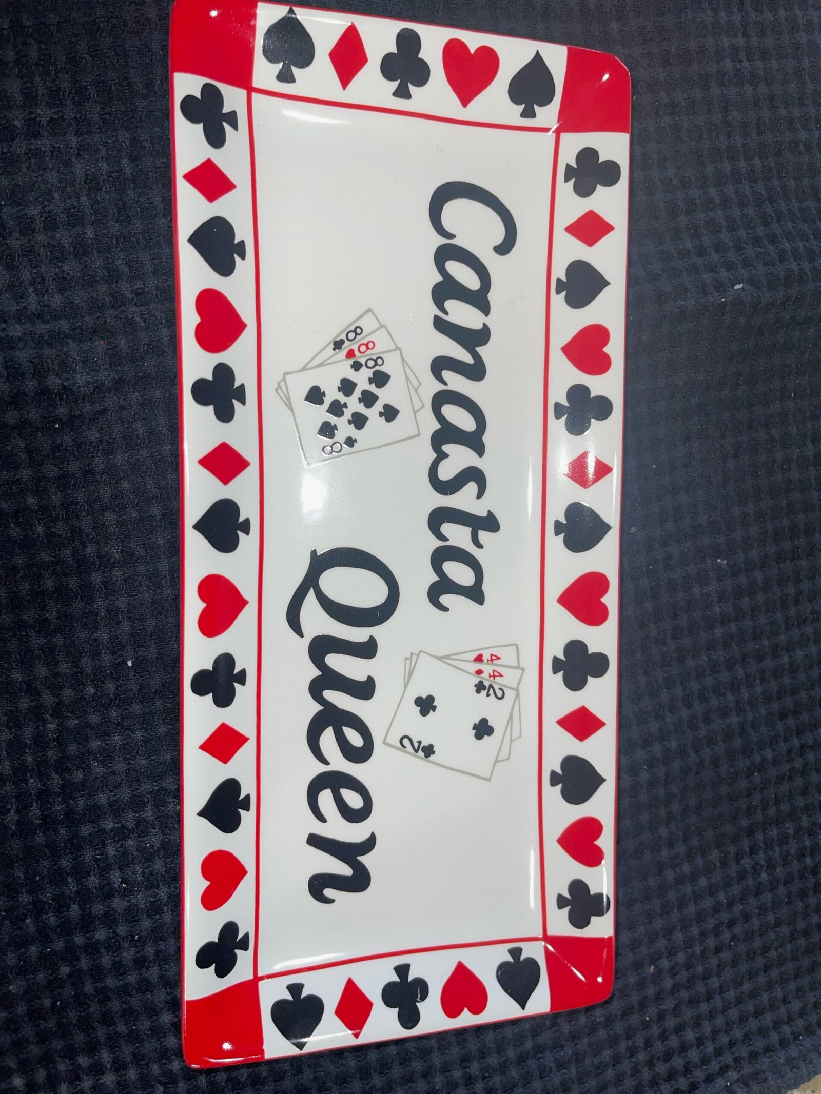 Canasta Queen Serving Dish - MahJongg Maven & Games
