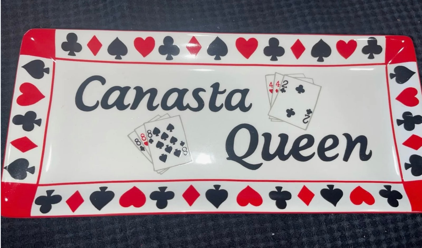 Canasta Queen Serving Dish - MahJongg Maven & Games