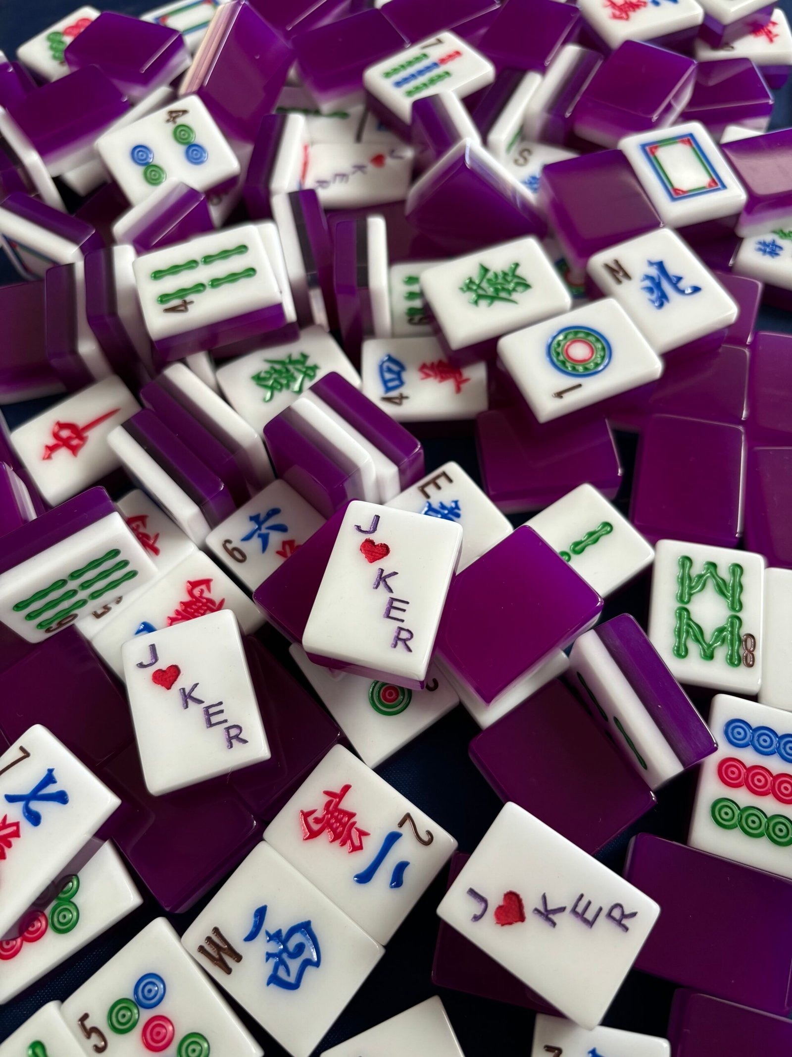 3 Layer Purple, Engraved & Hand Painted set with Custom Jokers ...